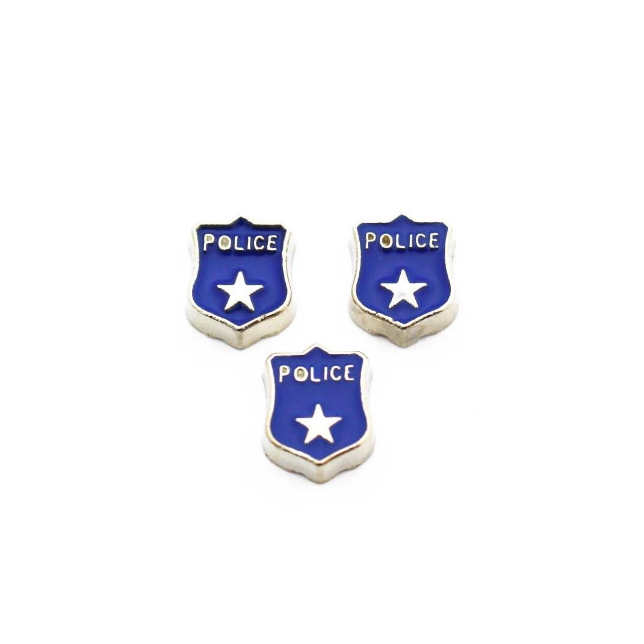 Memory Locket Charm - Police badge – Charm Lockets